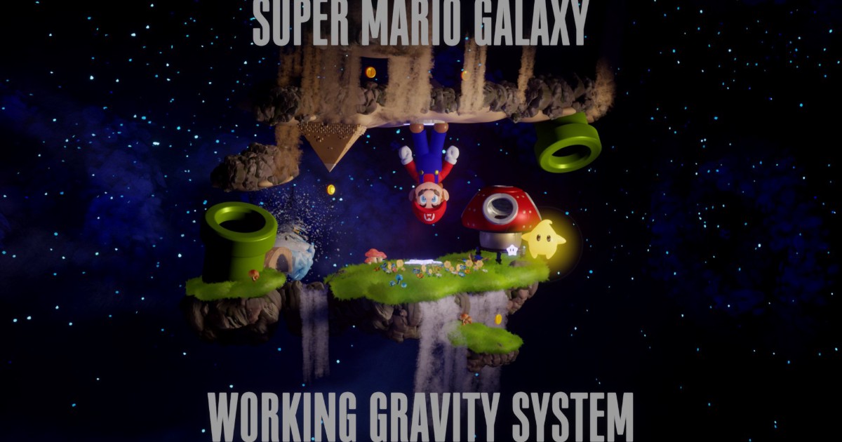 SUPER MARIO GALAXY : Working Gravity System thumbed-up by | Indreams ...