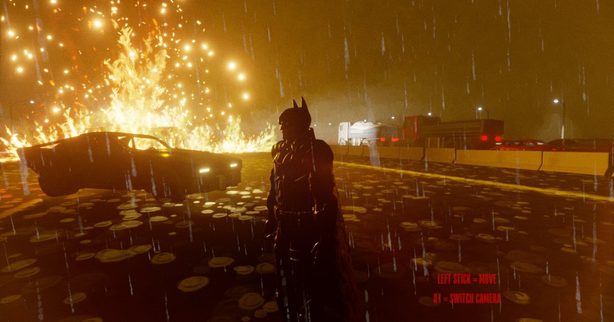 A photo of "THE BATMAN" : FIRE SCENE | Indreams - Dreams™ companion website