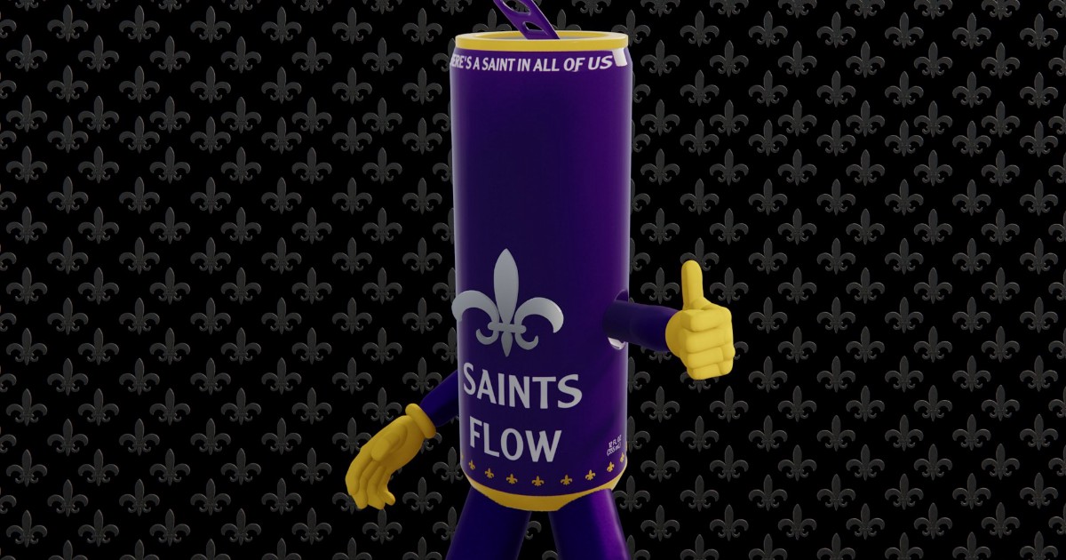 Saints Flow Mascot thumbed-up by | Indreams - Dreams™ companion website