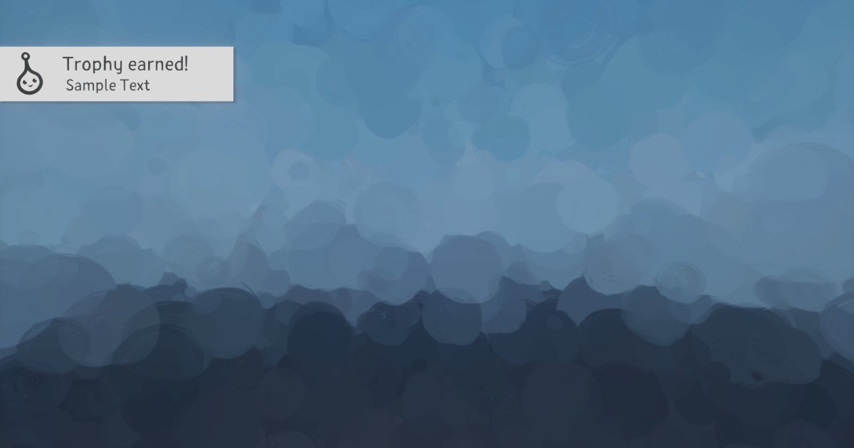 Trophy Earned - PS4 HUD Template (Improved) | Indreams - Dreams ...