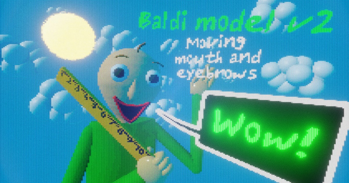 Baldi model v2 showcase | Indreams - Dreams™ companion website