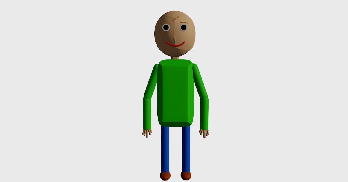 A photo of old baldi model cuz i was bored | Indreams - Dreams ...