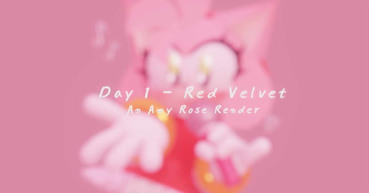 ~ Day 1 - Stylized Amy Rose Render | Indreams - Dreams™ companion website