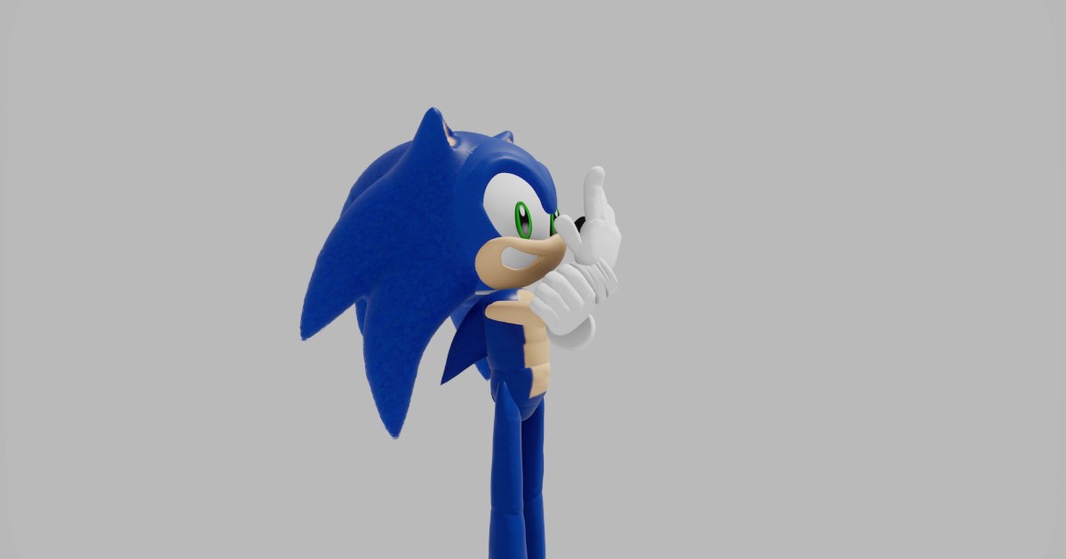 Stylized Modern Sonic The Hedgehog CGI Model | Indreams - Dreams ...